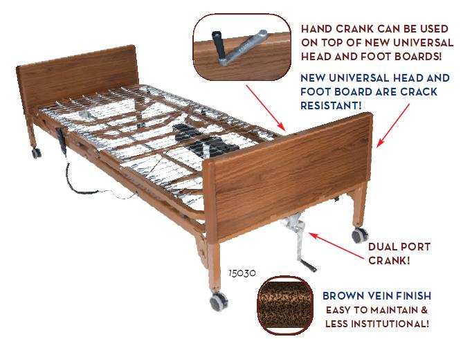 Drive Medical Delta Ultra-Light 1000 Semi-Electric Bed